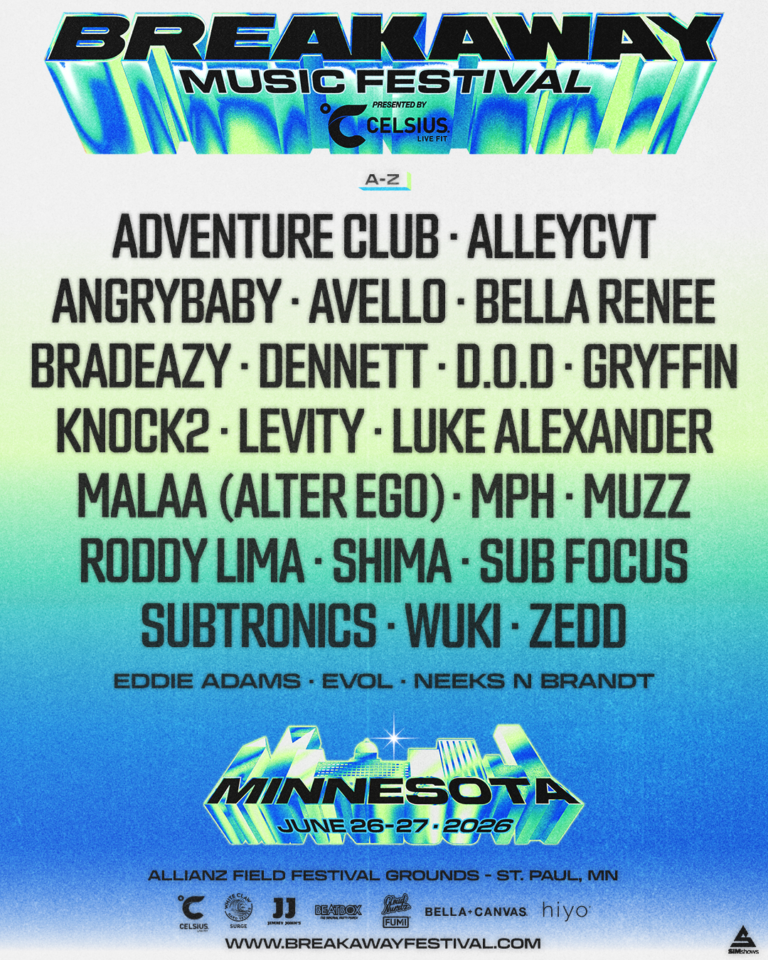Breakaway Minnesota Shares 2026 Lineup - EDM MANIAC